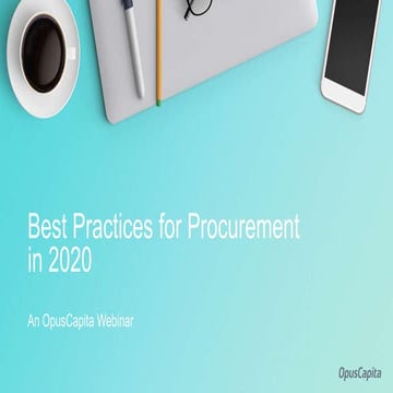 E-procurement Best Practices for 2020 | PPT