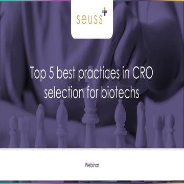 5 Best Practices in CRO Selection for Biotech | PDF