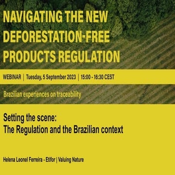 Setting the scene: the Regulation and the Brazilian context ...