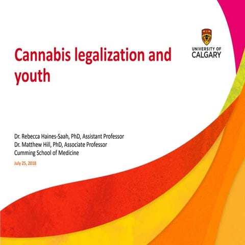 Cannabis legalization and youth | PPTX