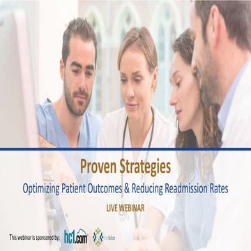 Proven Strategies: Optimizing Patient Outcomes and Reducing Readmission ...