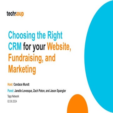 Choosing the Right CRM for your Website, Fundraising, and Marketing ...