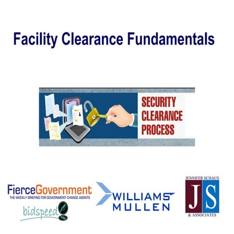 FED GOV CON - Security & Facility Clearances | PPT