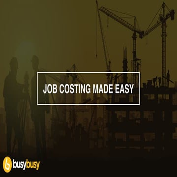 Construction Job Costing Made Easy | PDF
