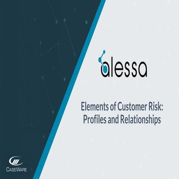 Elements of Customer Risk: Profiles and Relationships | PDF