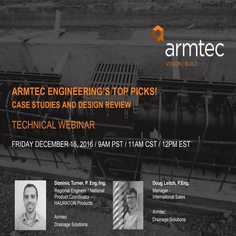 Armtec Engineering's Top Picks - Case Studies and Design Review | PPT