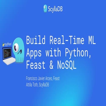 Build Real-Time ML Apps with Python, Feast & NoSQL | PDF