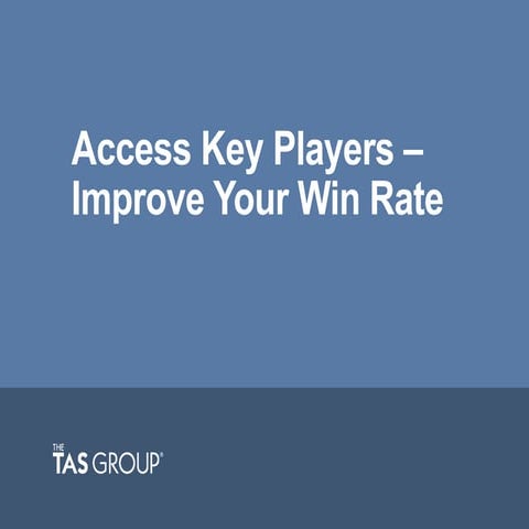 Webinar | Access Key Players - Improve Your Win Rate | PDF