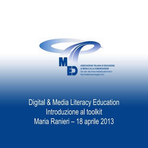 Webinar MED Digital&Media Literacy18042013 | PPT