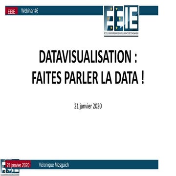 Webinar EEIE #06 : Datavisualisation, faites parler la data | PDF