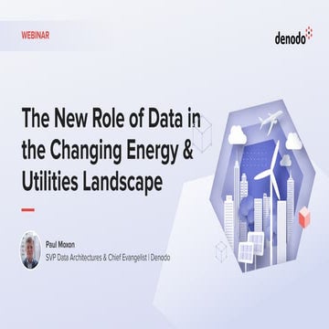 The New Role of Data in the Changing Energy & Utilities Landscape | PDF ...