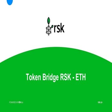 Webinar in English for the Token Bridge between RSK and Ethereum | PPT