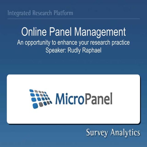 Introduction to Panel Management Solutions | PPTX