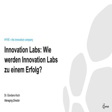 Why Innovation Labs are more relevant than ever | PPT