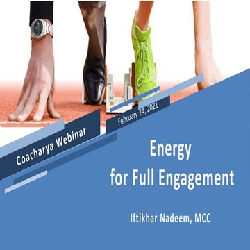 Energy For Full Engagement | PPT