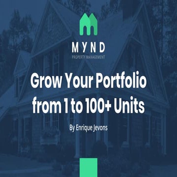 How to Grow from 1-100 Units with Enrique Jevons | PDF