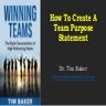 How To Create A Team Purpose Statement | PPTX