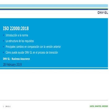 ISO 22000 2018 PRINCIPALES CAMBIOS | PDF