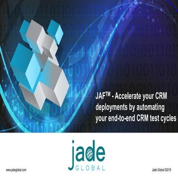 Accelerate your CRM deployments by automating your end-to-end CRM test ...