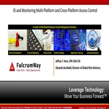 Identify and monitoring multi-platform and cross-platform access ...