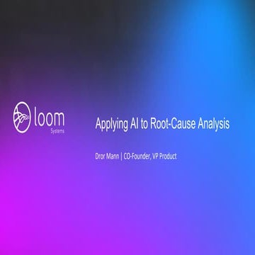 Applying AI to Root-cause Analysis Webinar | PDF | Operating Systems ...