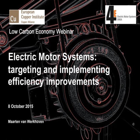 Electric Motor Systems: targeting and implementing efficiency ...