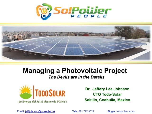 Solar Project Management | PPT