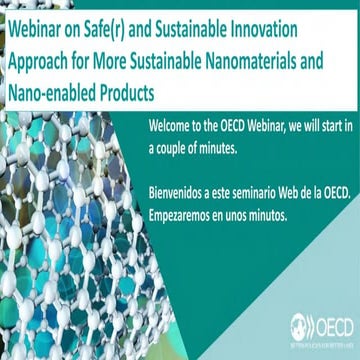 Webinar on the Safer and Sustainable Innovation Approach for more ...