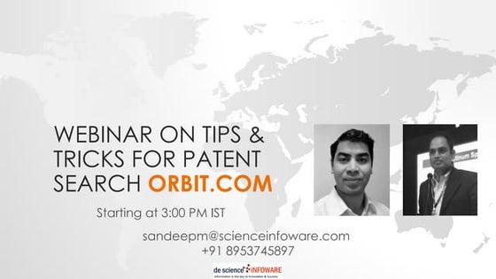 Orbit Patent Search | PPT