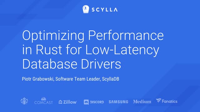 Optimizing Performance in Rust for Low-Latency Database Drivers | PPT Optimizing Performance in Rust for Low-Latency Database Drivers | PPT