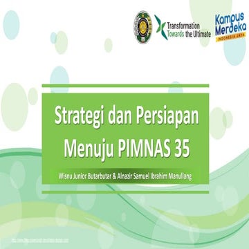 WEBINAR PIMNAS BAGI MAHASISWA BARU TAHUN 2022 | PPTX