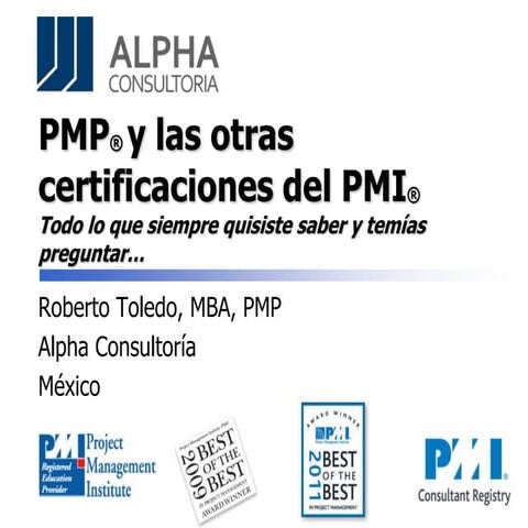 La Certificación PMP; todo lo que siempre quisiste saber y temías ...