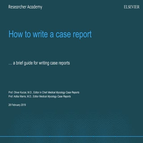 how to write a case report12345678901234 | PPT