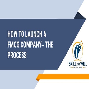 Webinar ppt how to launch a fmcg company (session pdf) | PPTX