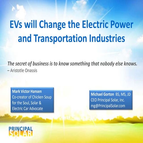 The Road To Change: Electric Vehicles Power the Future for Everyone | PPTX