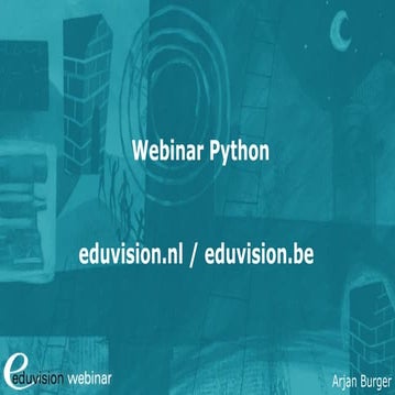 Webinar Python Datascience Ppt