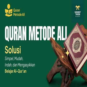 Webinar Quran Metode Ali dengan Sahabat Tahsin Academy | PPTX