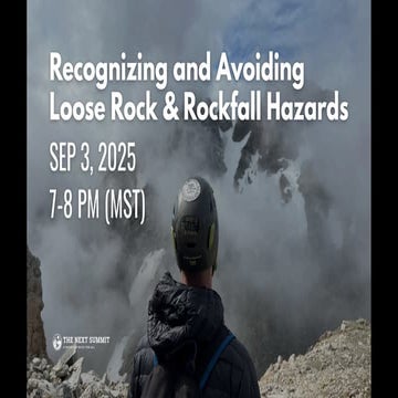 Webinar Slides: Avoiding Loose Rock & Rockfall Hazards on Colorado ...