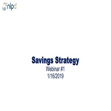Savings Strategy | PPTX