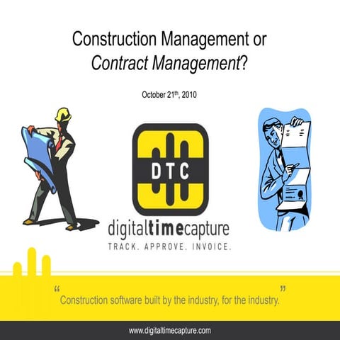 Construction Management or Contract Management? | PPT