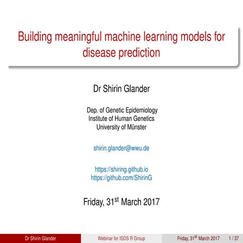 Machine Learning Cancer Classification | PPT