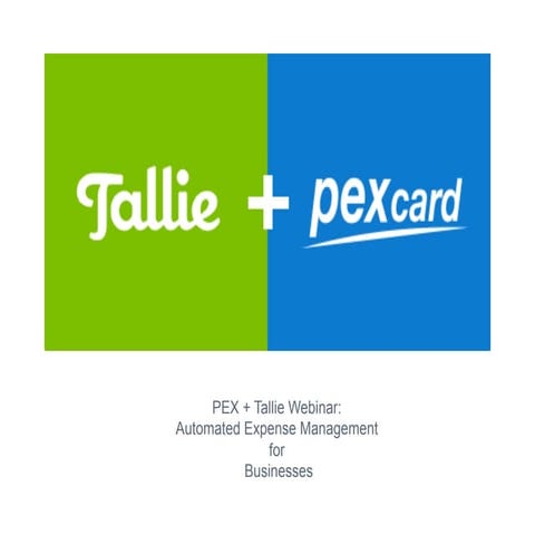 Tallie Expense Reports & PEX Card Webinar Recap | PPT