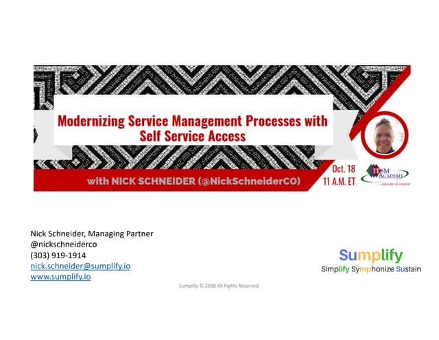 Modernizing Service Management Processes with Self-Service Access | PPT Modernizing Service Management Processes with Self-Service Access | PPT