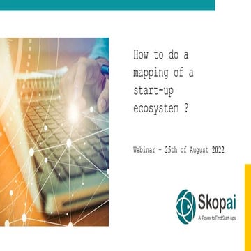 How to do the mapping of a start-up ecosystem | PPT