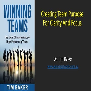 Creating Team Purpose For Clarity And Focus | PPTX | Rugby Union | Rugby