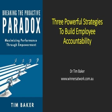 Three Powerful Strategies To Build Employee Accountability | PPTX
