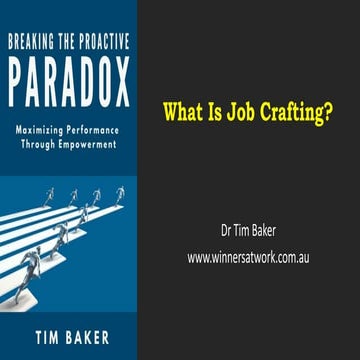 What is job crafting? | PPTX
