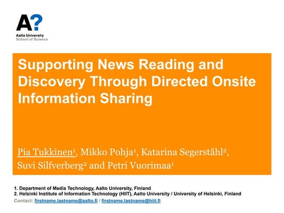 STS Poster Session - Science Info on the Go: Enhancing Traditional Sci ...