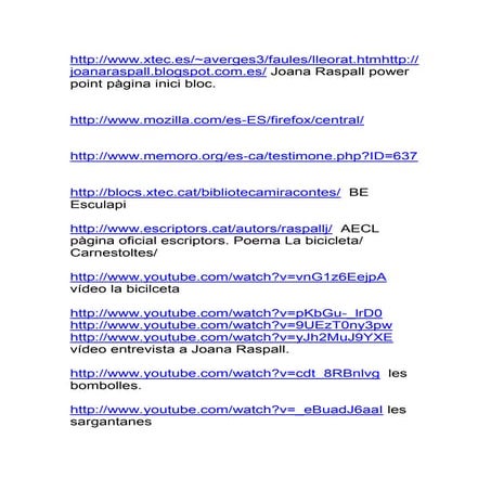 Web joana raspall | PDF