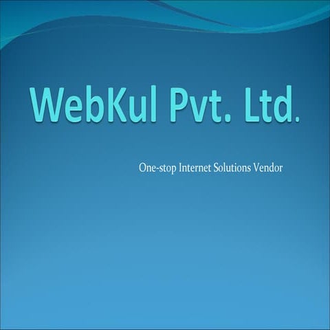 Webkul | PPT